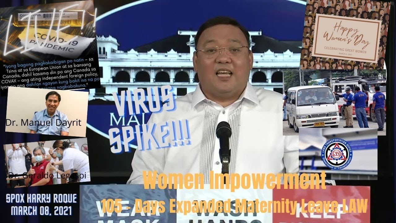 Sec. Harry Roque Live / March 8, 2021 - YouTube