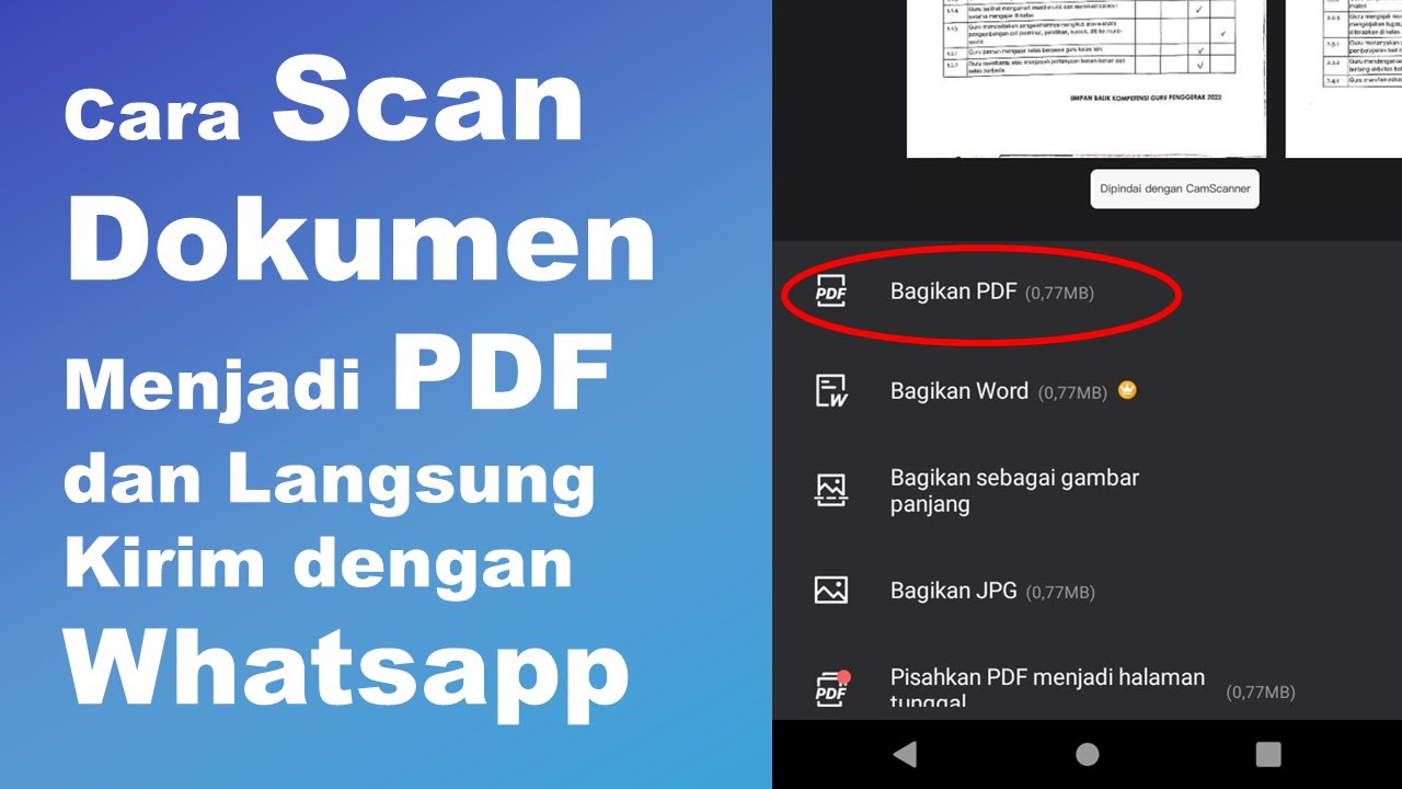 CARA SCAN BANYAK DOKUMEN MENJADI PDF DAN LANGSUNG KIRIM KE WHATSAPP ...