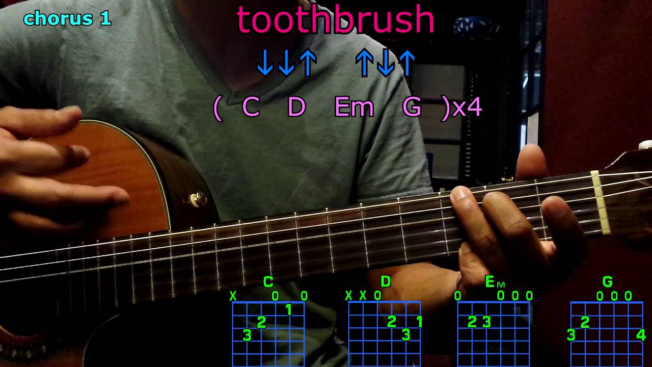 toothbrush dnce guitar chords - YouTube