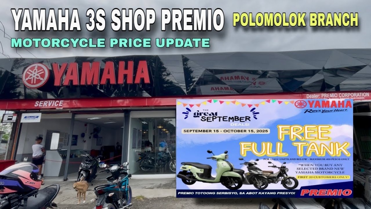 Yamaha 3s Shop Premio Polomolok | Price Drop & Free Full Tank | Sept ...