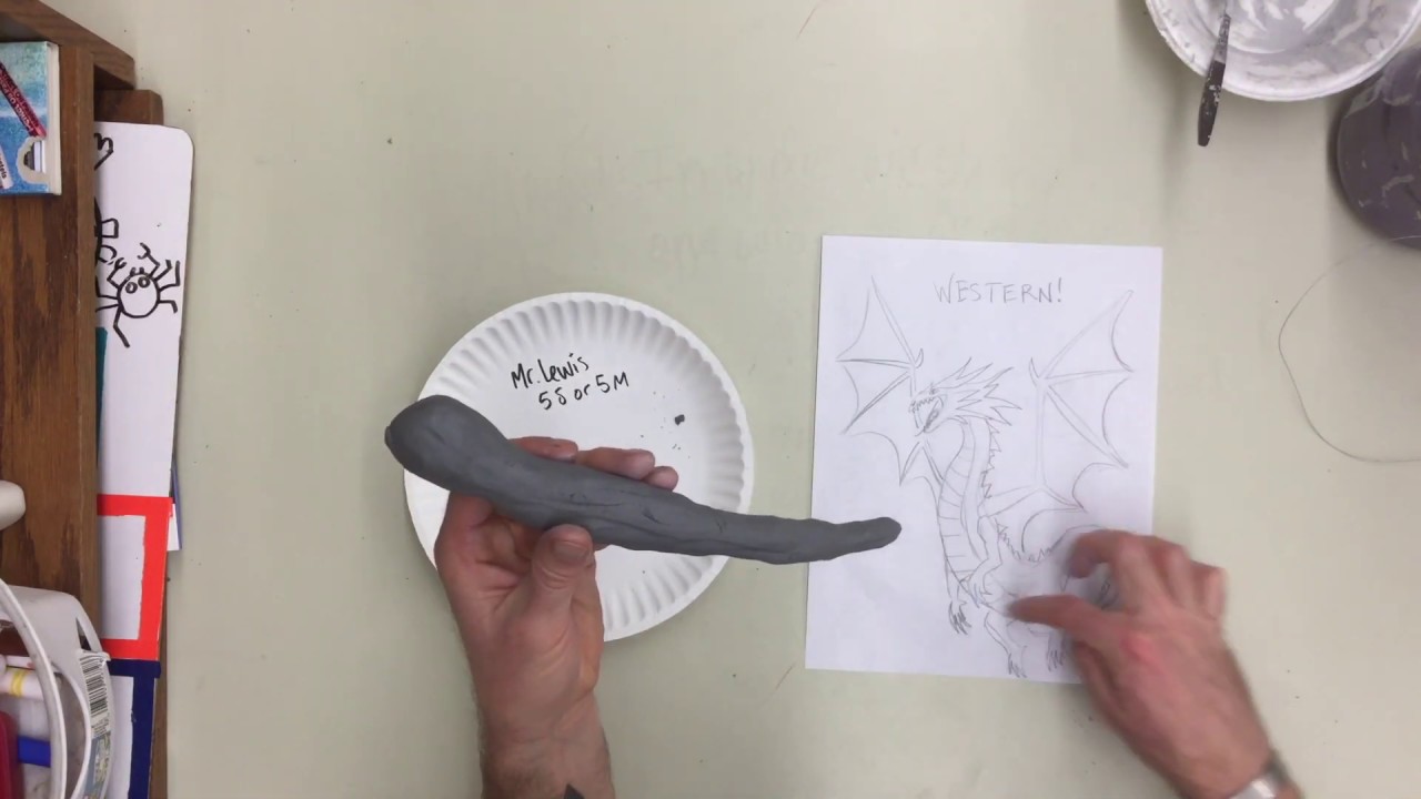 How to Make a Clay Dragon Body - YouTube