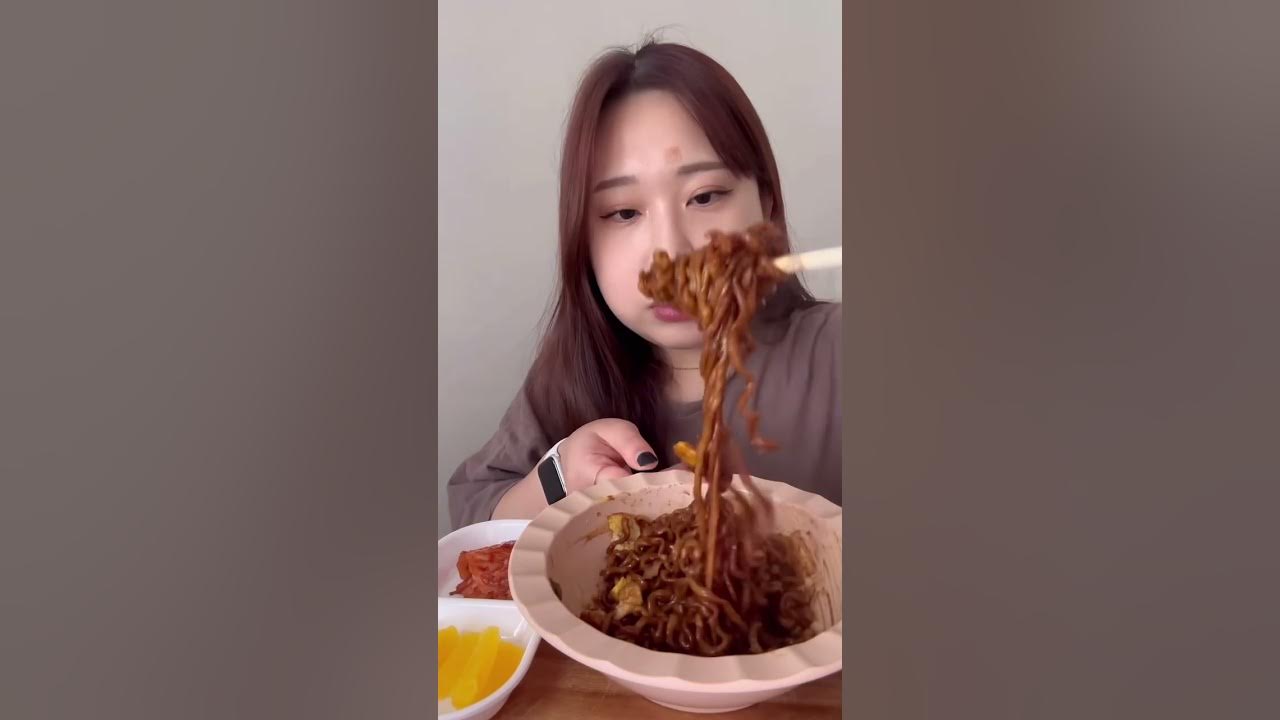 mukbang) 짜파게티 먹방 - YouTube