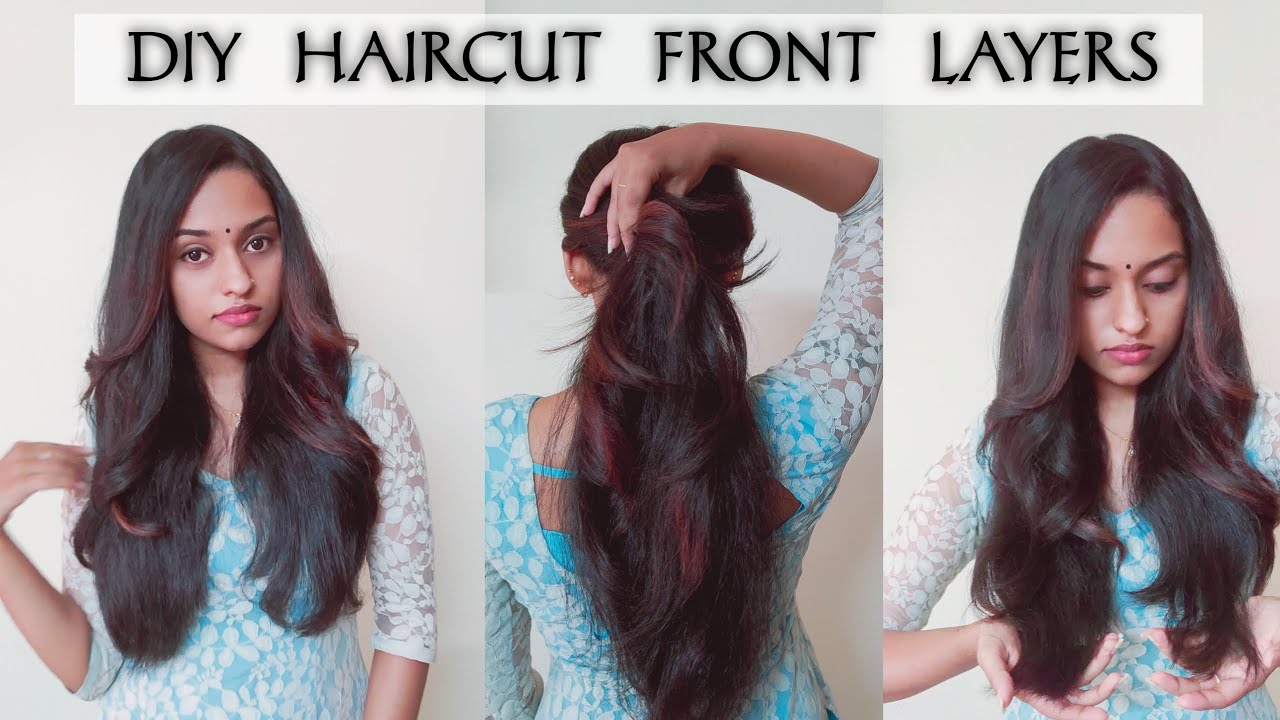 How to cut Front Layers for Long Hair? - YouTube