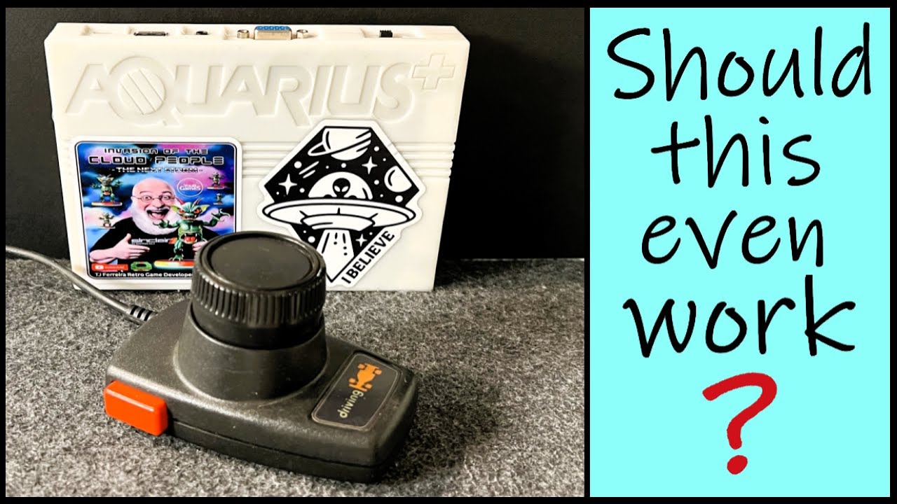 Using an Atari Driving Contoller with the Aquarius+ computer. - YouTube