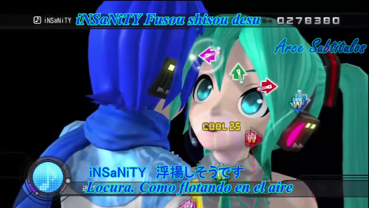 Insanity Hatsune Miku Voz Miki Kaito Sub Español - YouTube