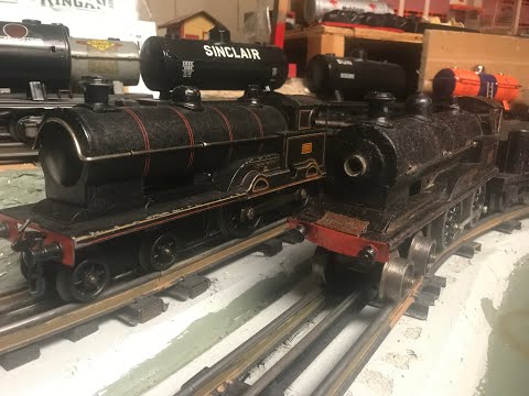 1912 Bing O gauge clockwork King George V Loco running - YouTube
