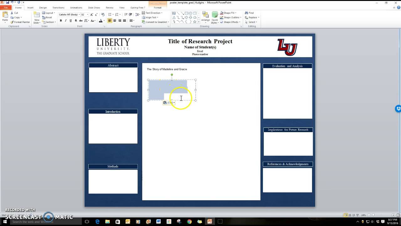 How to add text boxes to a digital poster - YouTube
