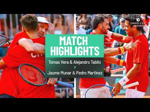Delicia en dobles 🇪🇸 | Vera/Tabilo vs. Munar/Martinez | Resumen | Clasificatorios Copa Davis 2026