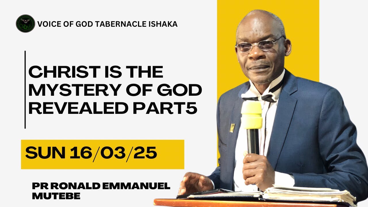 CHRIST IS THE MYSTERY OF GOD REVEALED PART5//23-0316 PR RONALD EMMANUEL ...
