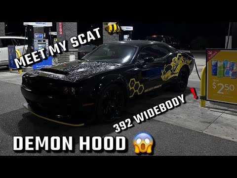 Meet my 2020 Widebody Scat Pack (demon hood on a scat 😱 ) - YouTube