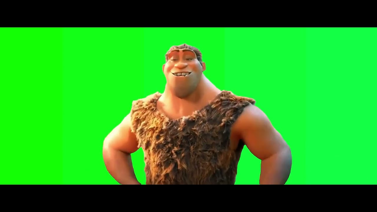 grug in a minute green screen - YouTube