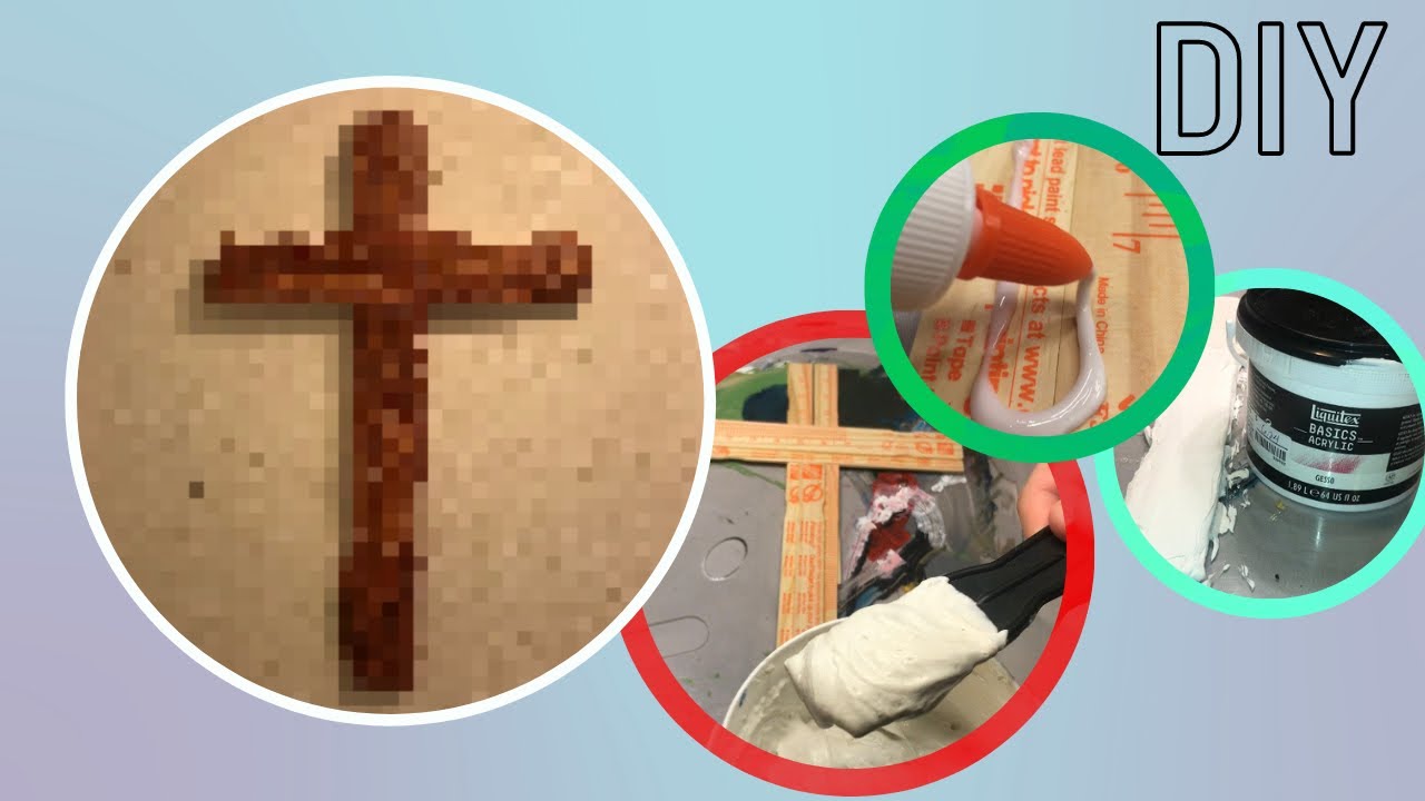 How to make a wall cross from paint sticks | step by step tutorial ...