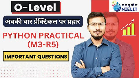 O level M3R5 Python Practical and viva - YouTube