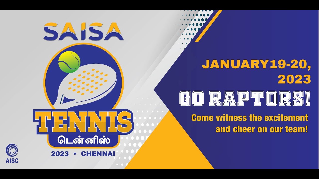 SAISA Tennis Court 1 2022-23 Day 1 - YouTube