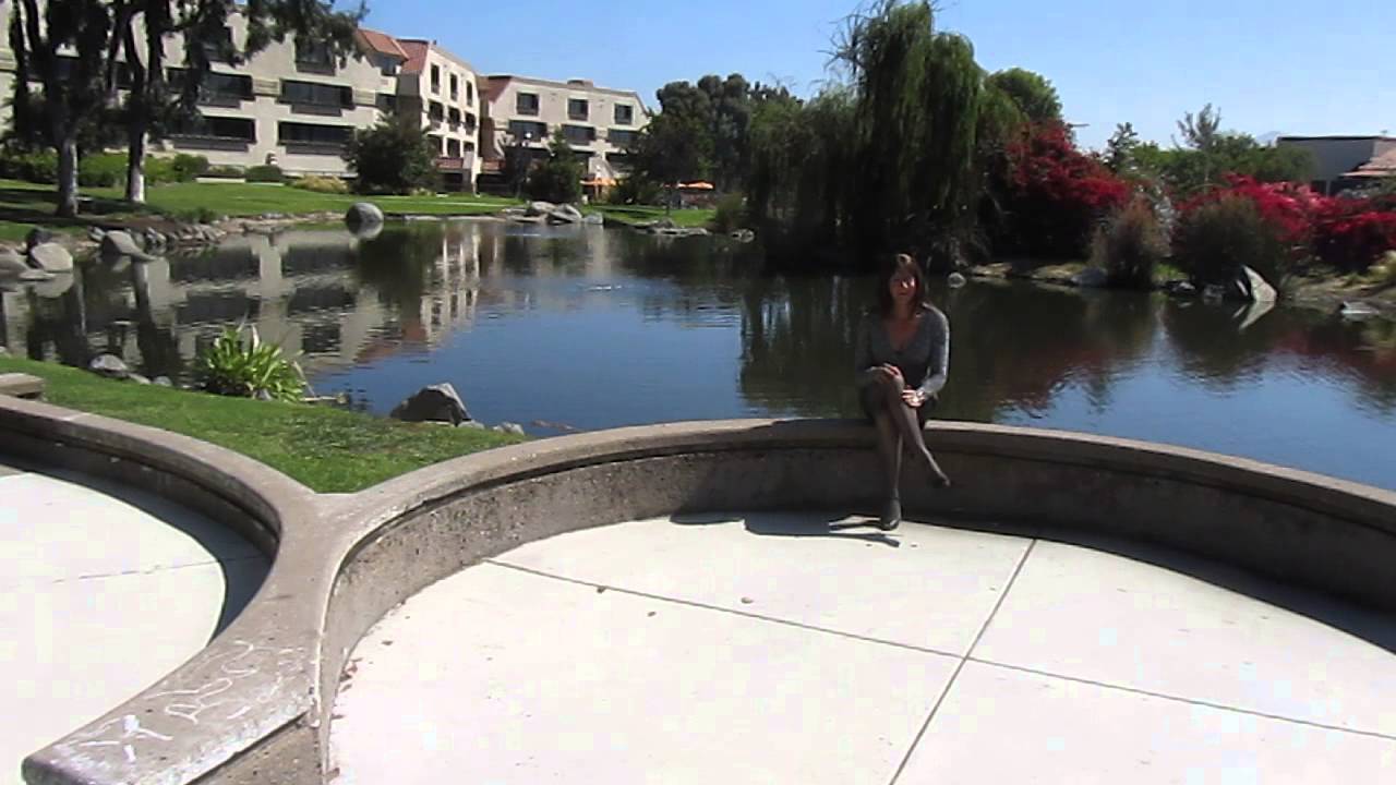 Enjoying a tranquil pond setting while enfeme. - YouTube