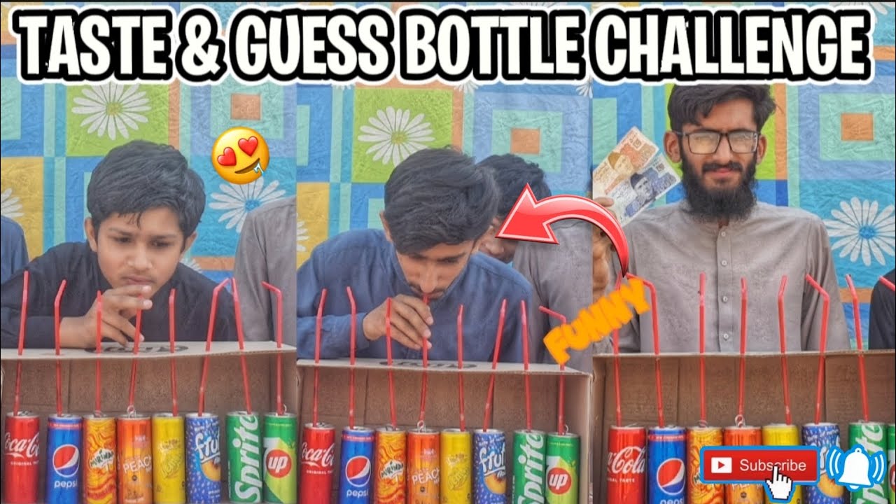 Taste & Guess Bottle Challenge - YouTube