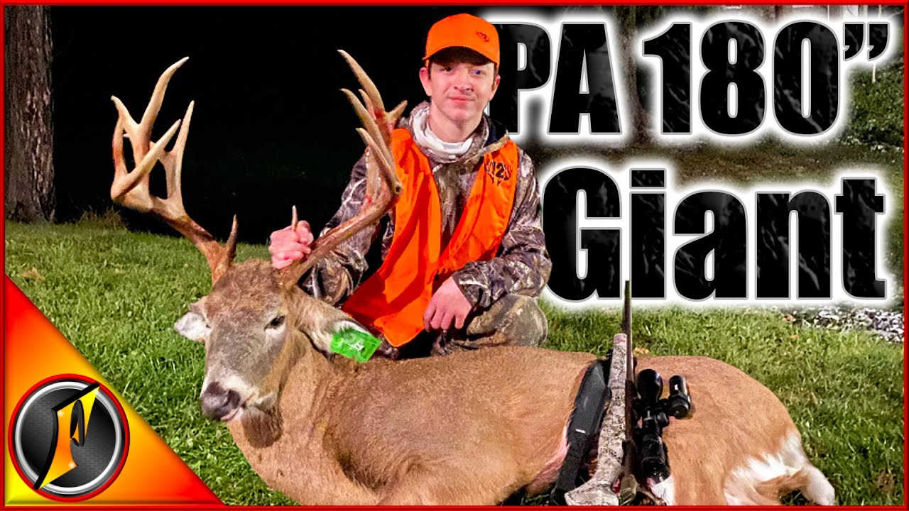 Self-Filmed 180" Pennsylvania Monster Nontypical Buck! - YouTube