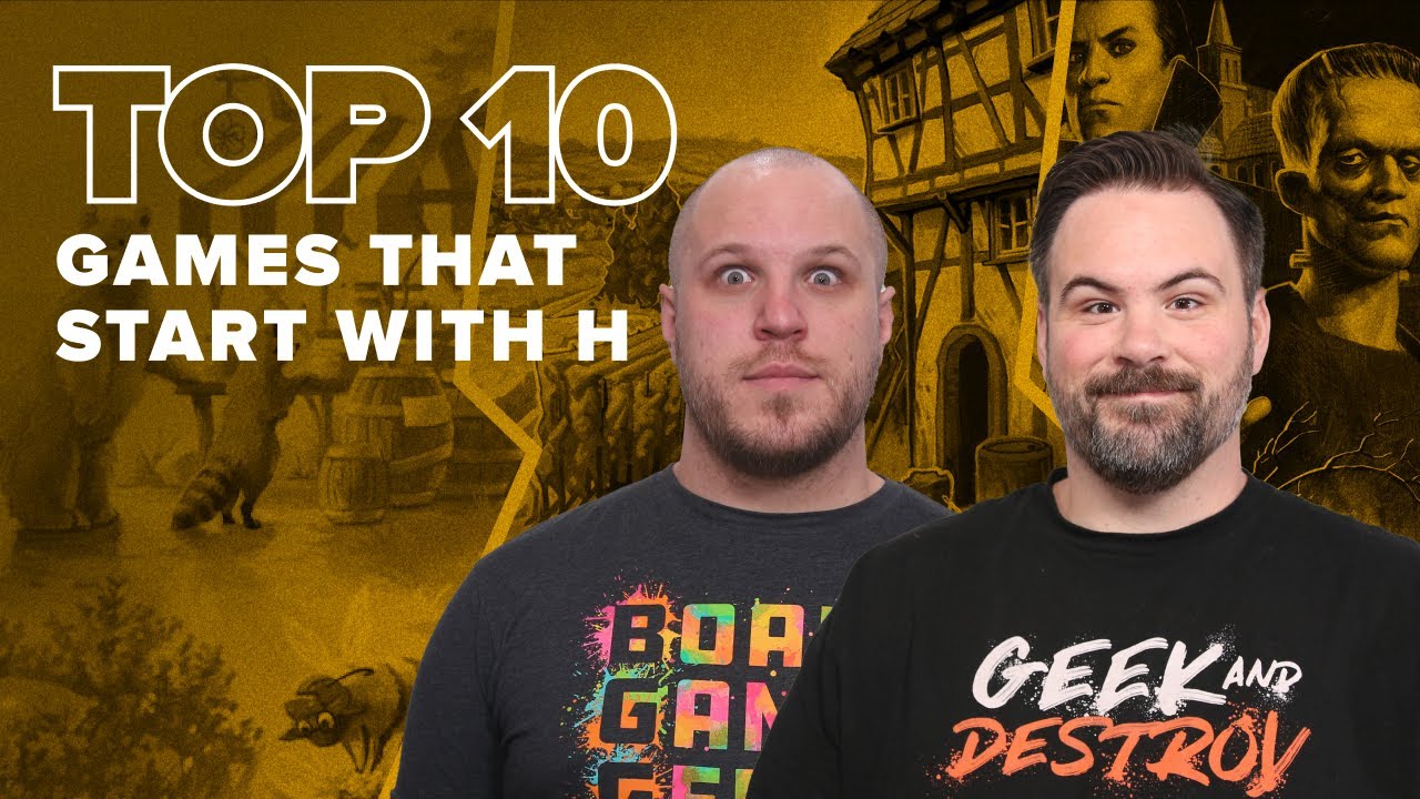 Top 10 Games That Start With H Bgg Top 10 W The Brothers Murph Youtube