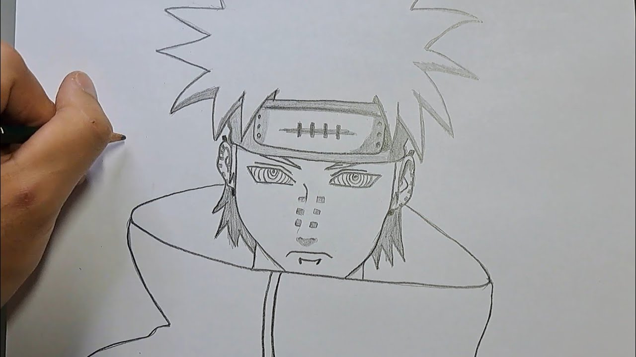 How to draw Pain | Naruto | Learn to draw - YouTube