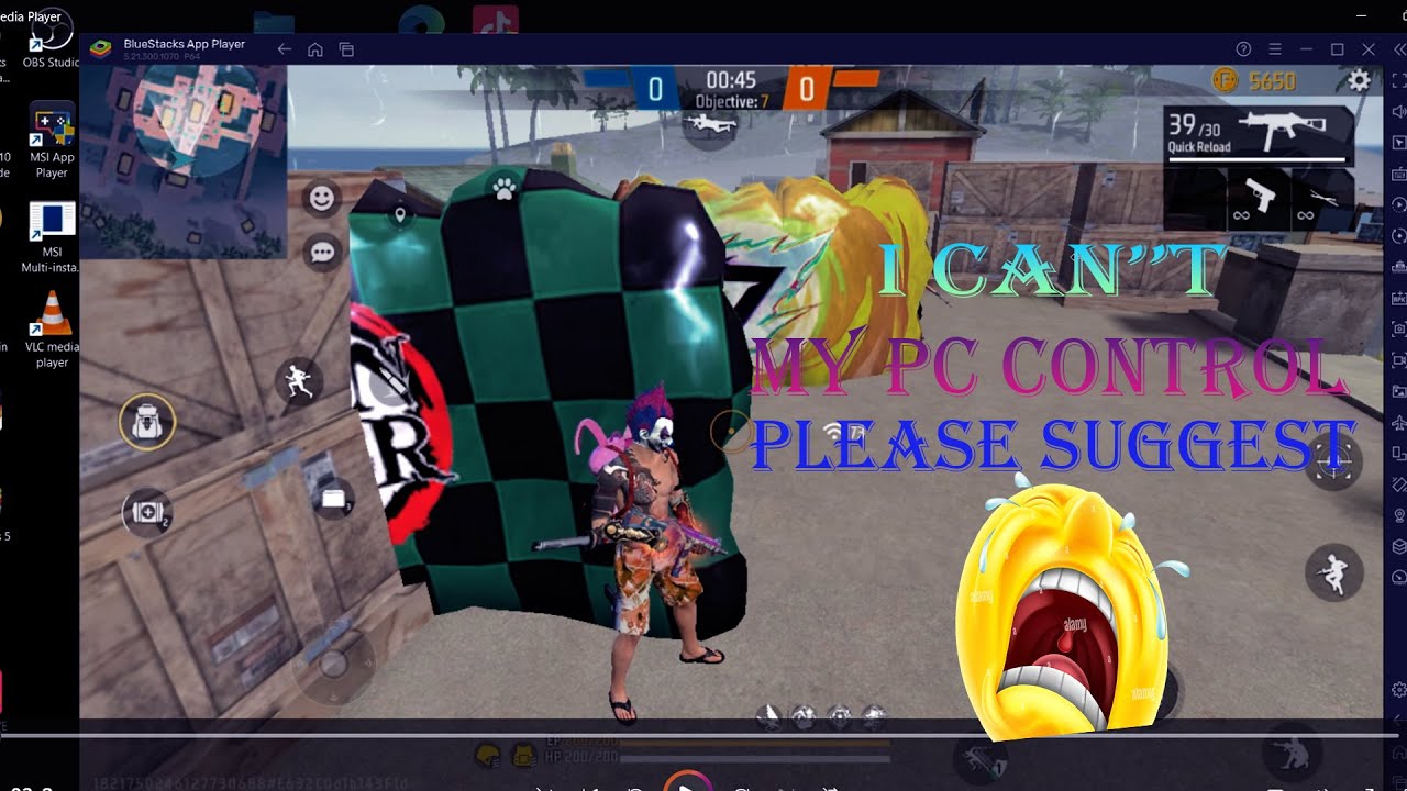 I can't control my Pc setting please suggest and Help Me#freefirelovers ...