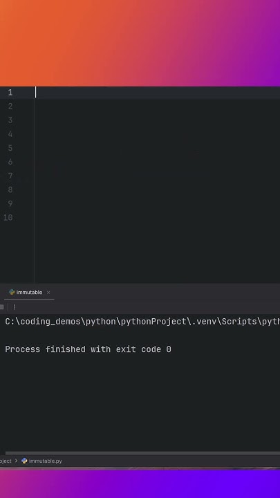 Level UP your Python coding with immutable types in 58 seconds! - YouTube