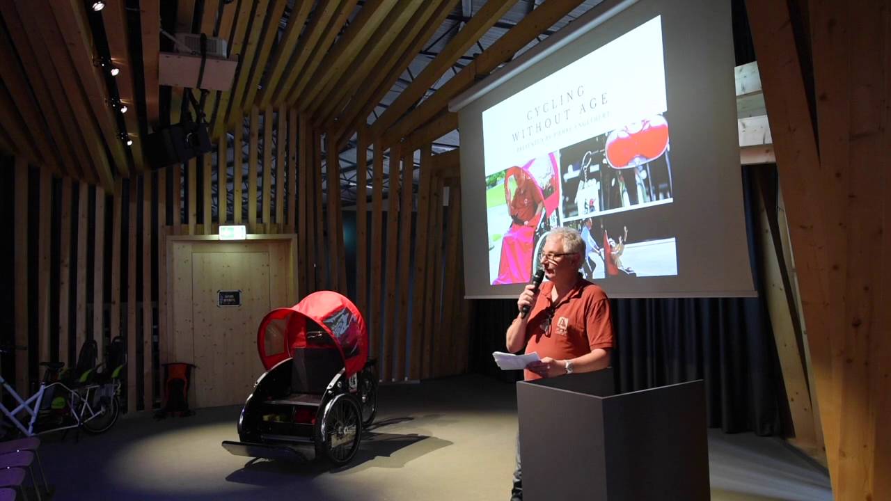 Pierre Engelbert - Cycling Without Age - Cyclehack Luxembourg City talk - YouTube