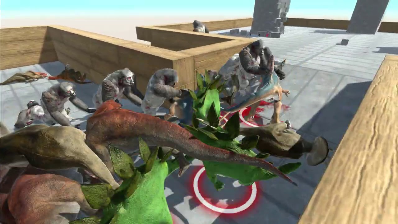 GORO JAILBREAK - Dinosaurs defend Citadel - Animal Revolt Battle ...