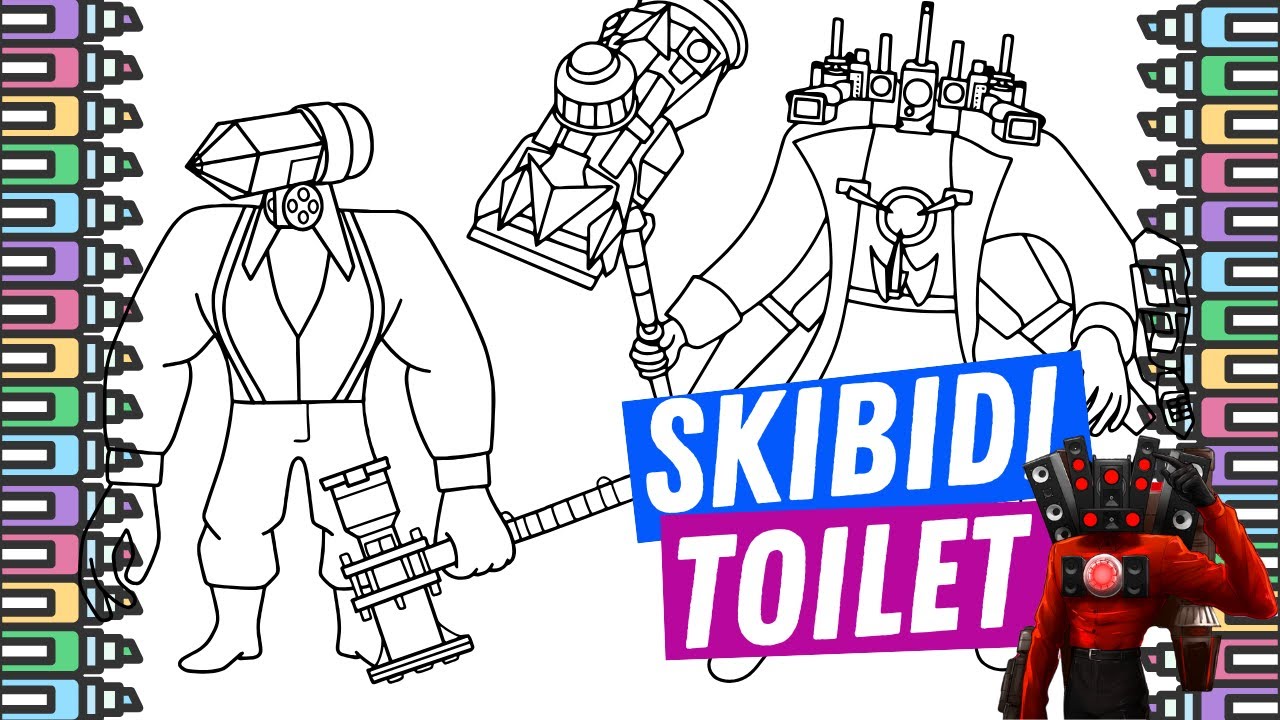 Formidable Titan Cameraman & Pencilman: Epic Coloring Adventure ...