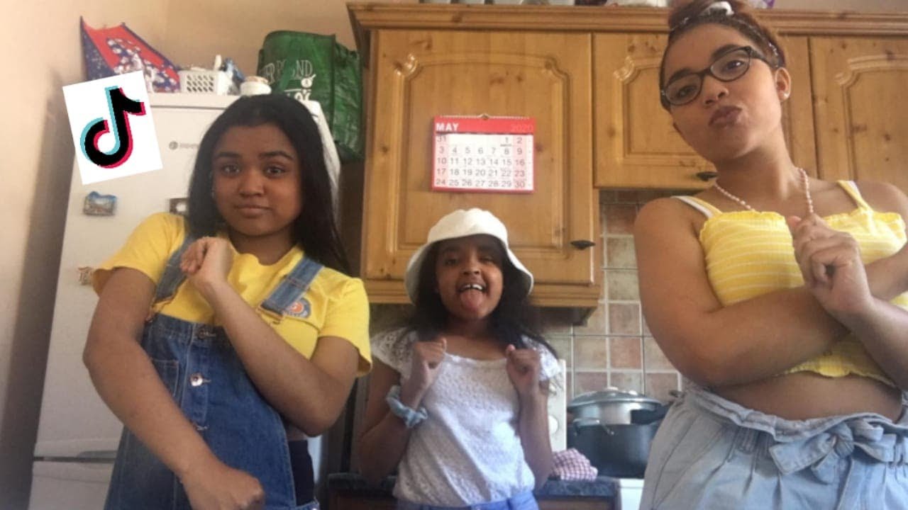 SISTERS TEACHED ME HOW TO DO TIK TOK DANCES :) - YouTube
