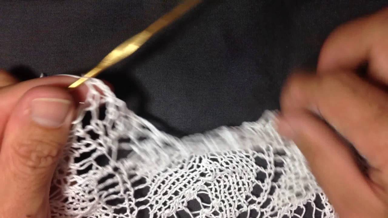 bind off crochet rain drops - YouTube