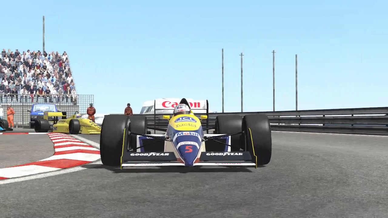 rF2 - Montecarlo - F1 1988 Williams - race lap - YouTube