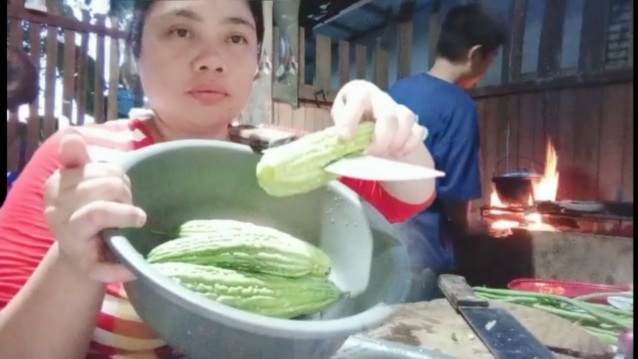 COOKING AMPALAYA BUKID STYLE + NAGTATANIM NA SA BUKID - YouTube