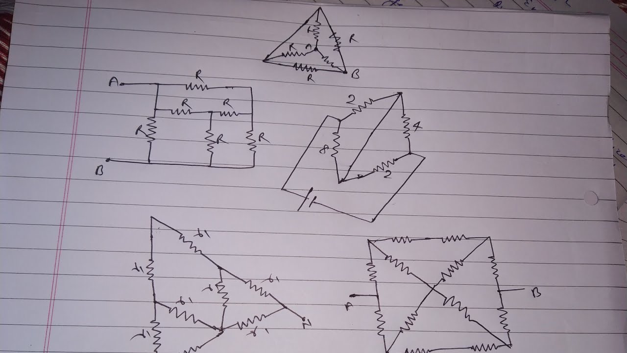 Problems on calculation of equivalent resistance in complex circuit ...