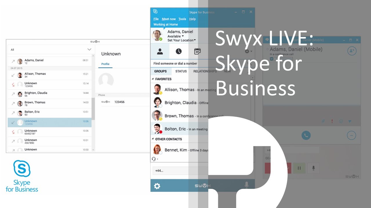 Swyx LIVE: Skype for Business zusammen mit der Swyx Telefonanlage ...
