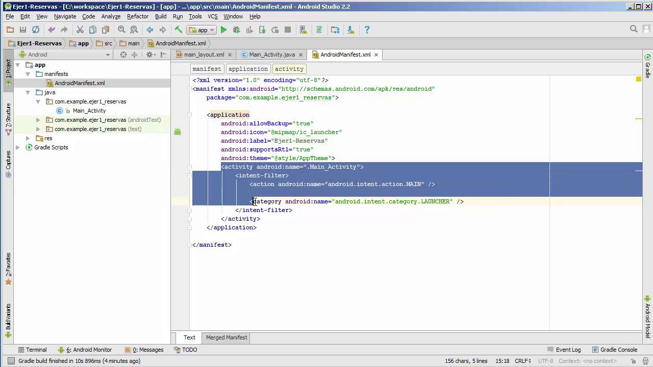 Android ejemplos - Controles básicos: 2.- Creación del proyecto Android Studio - YouTube