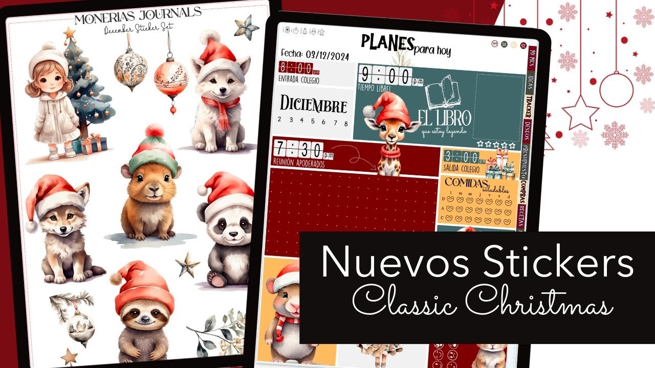 STICKERS DIGITALES PARA NAVIDAD // HERMOSOS STICKERS PARA IPAD Y ...
