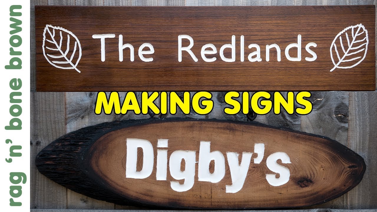 Making Two Signs - hand routing - YouTube