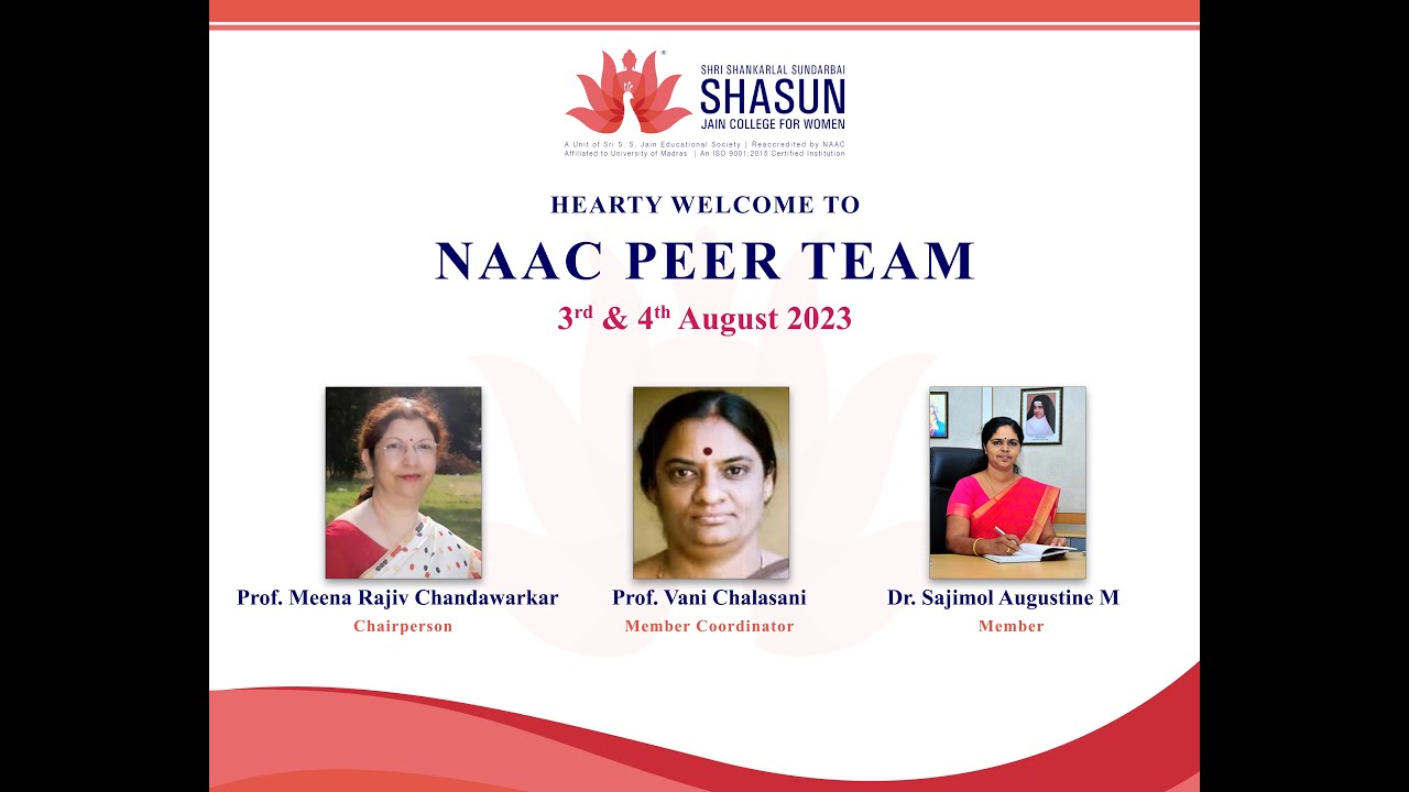 NAAC Cycle-3 Peer Team Visit - YouTube