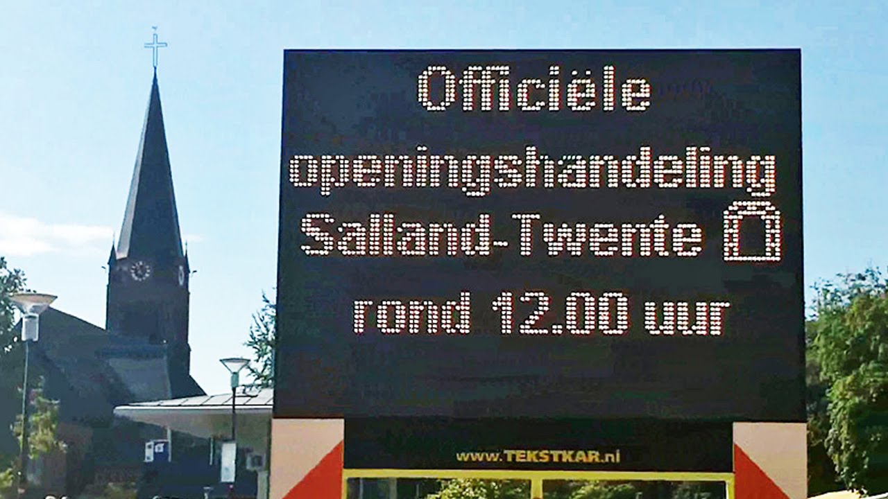 Combiplan Nijverdal - de opening van de Salland Twente Tunnel - YouTube