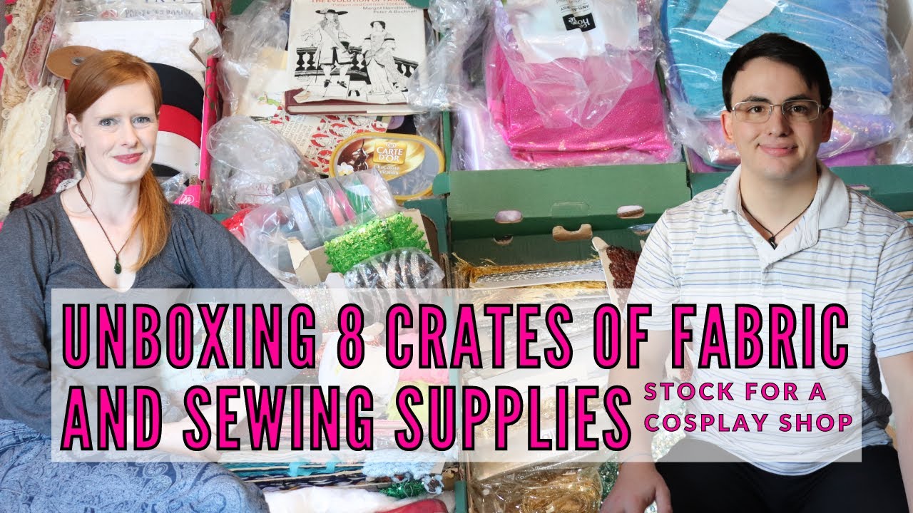 Unboxing the ULTIMATE COSPLAY HAUL - 8 Crates of Fabric and Sewing ...