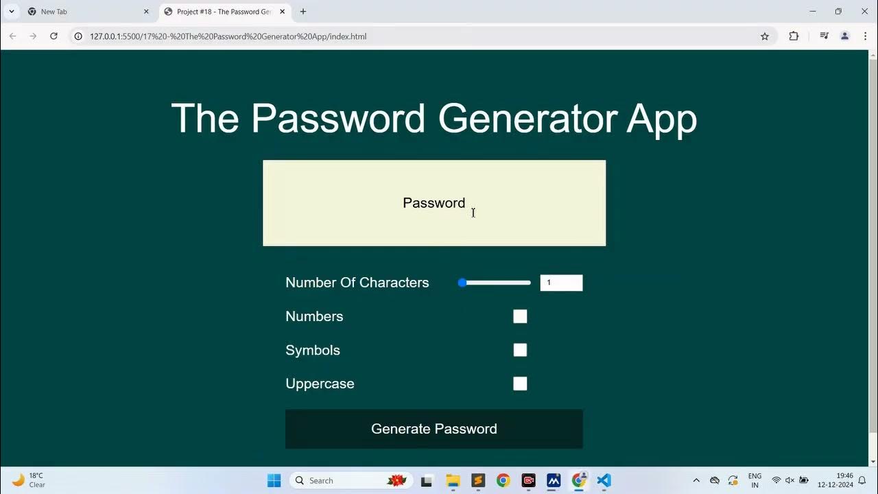 Challenge #- 17 The Password Generator App - YouTube