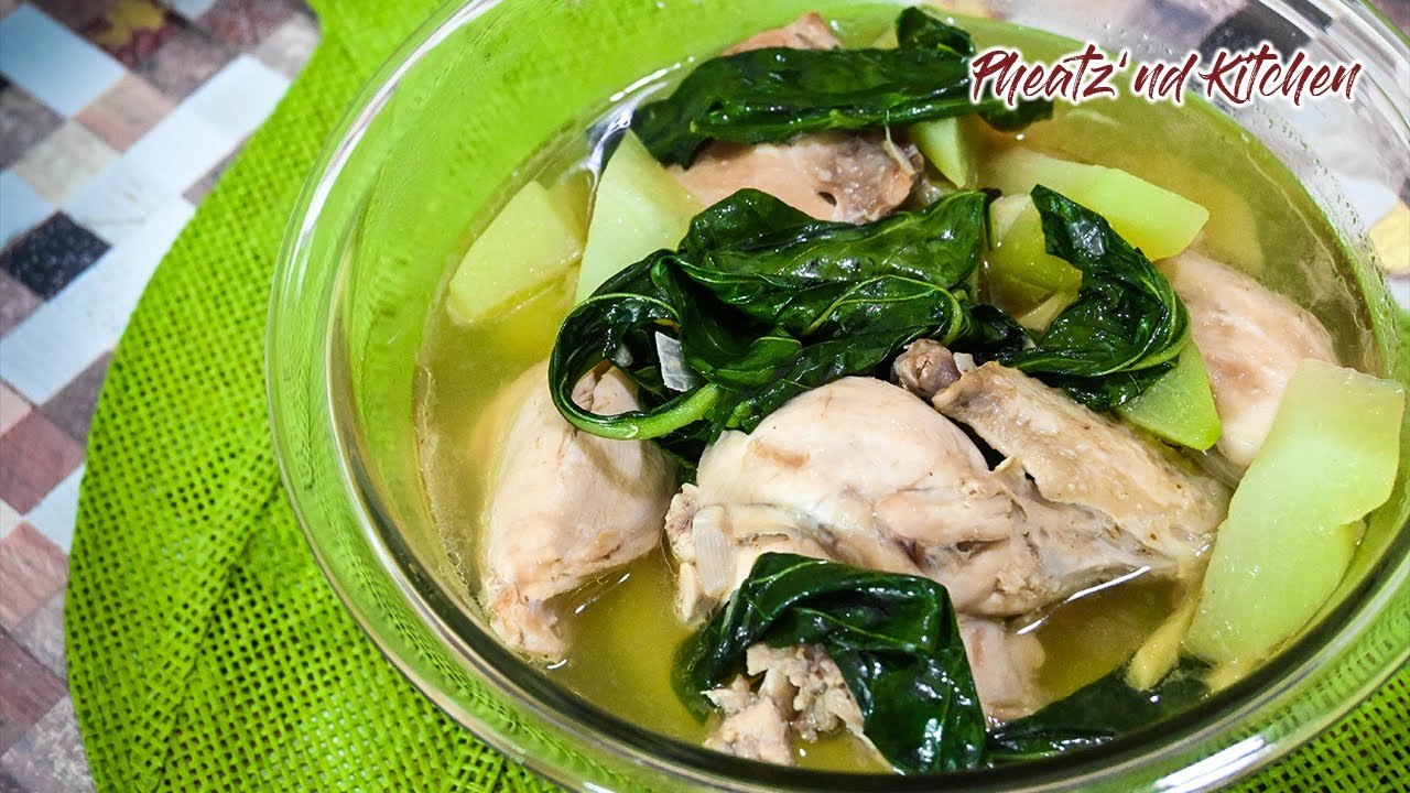 How to Make Tinolang Manok! Chicken Stew with Chayote and Chili Leaves ...