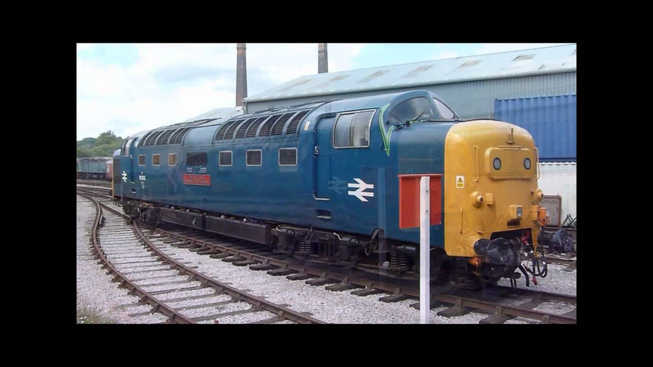 Deltic 55002 'KOYLI' Startup at DPS Depot 4th August 2012 - YouTube