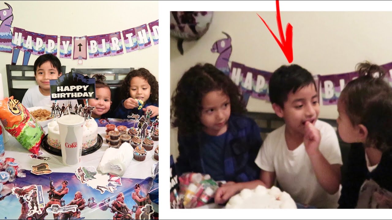 little kids fight for birthday cake - YouTube