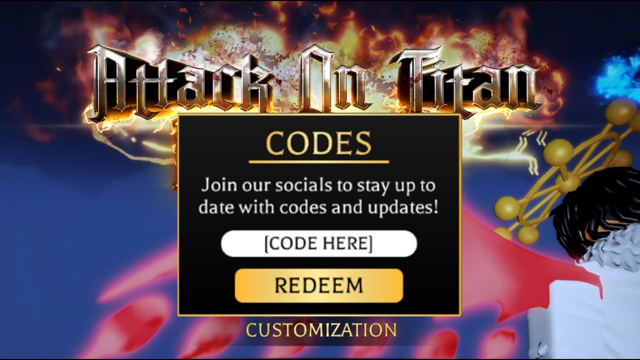 AOT REVOLUTION NEW CODES | HELP - YouTube