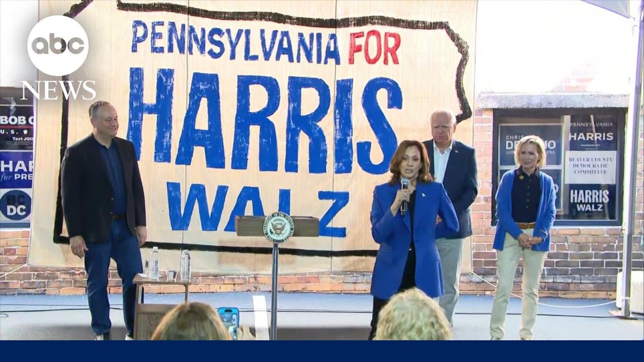 Kamala Harris delivers remarks at campaign stop in Pennsylvania - YouTube