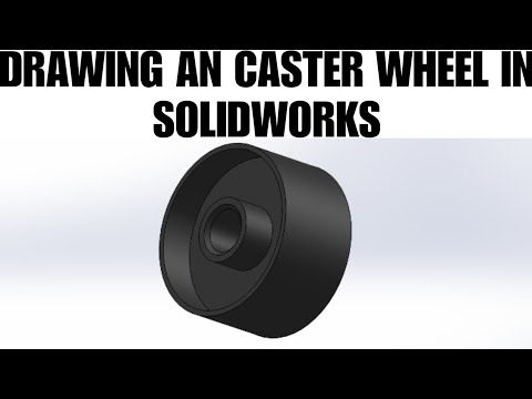 [5] DRAWING A CASTER WHEEL IN SOLIDWORKS FULL TUTORIAL - YouTube
