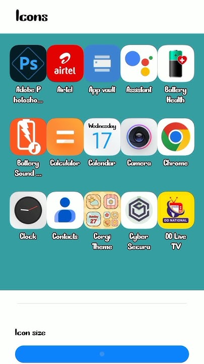 How to change your apps icon sizes #shorts #youtube #trending #please_subscribe_my_channel - YouTube