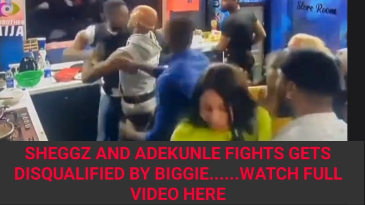 SHEGGZ AND ADEKUNLE FIGHT OVER BELLA GETS DISQUALIFIED BY BIGGIE - YouTube