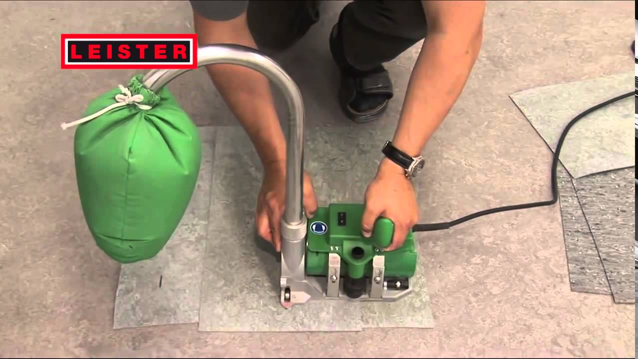 Premsco- Groove cutting with Leister GROOVER for floor coverings - YouTube